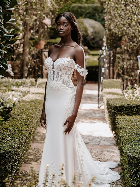 Allure Bridals 9860 Off-Shoulder Wedding Dress